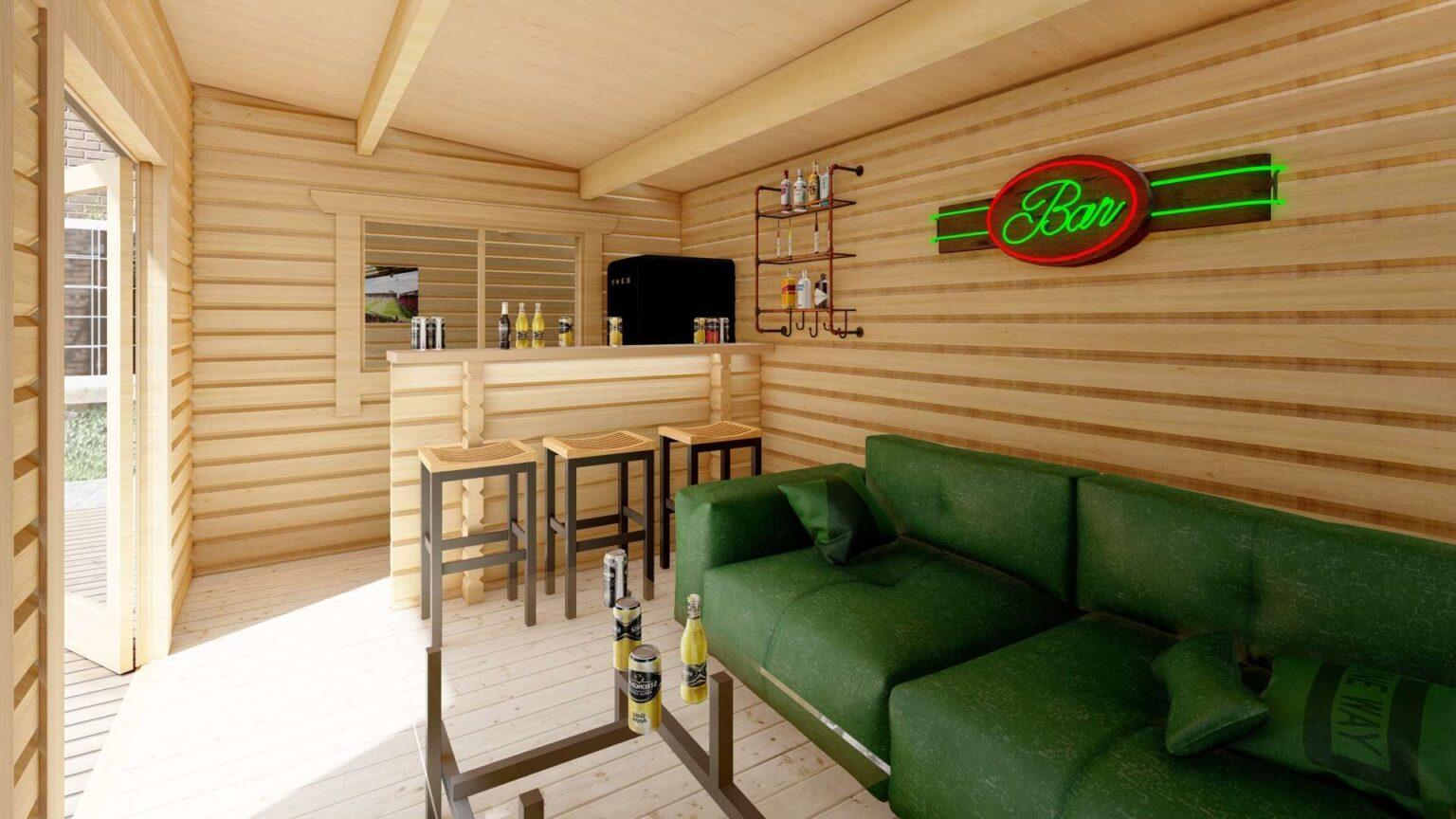 GARDEN BAR MEDIUM - Eire Log Cabins